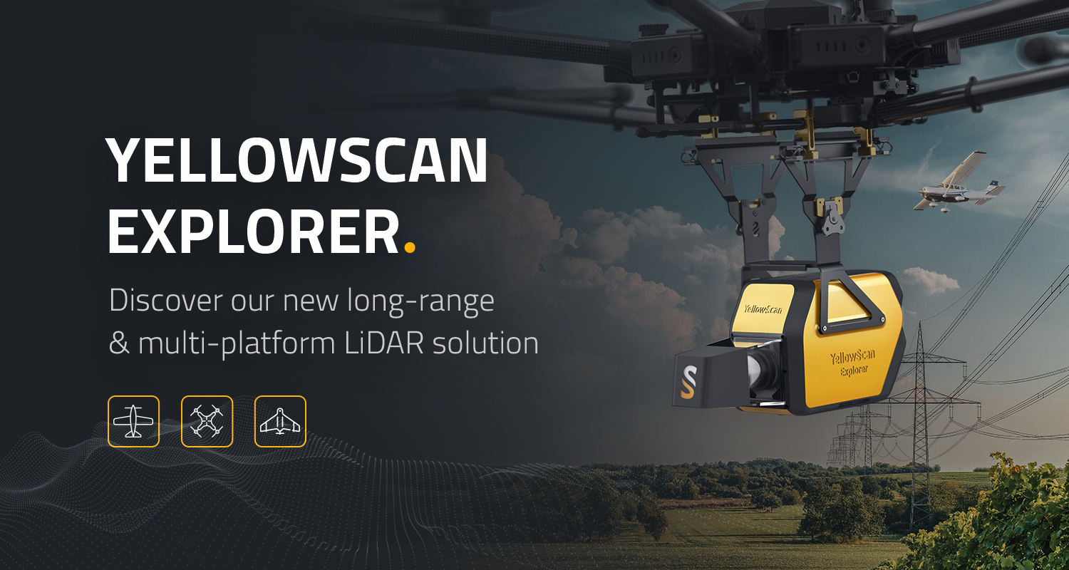 Nouvelle solution LiDAR Explorer de YellowScan - Longue portée